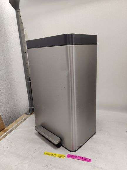 Stainless Steel Thrash Can , Visually Used - Rio Grande Trade
