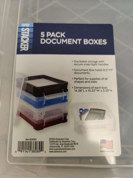 Super Stacker Document Boxes , Like New/Open Box - Rio Grande Trade