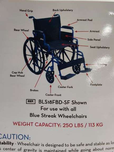 Drive Wheelchair , Like New/Open Box - Rio Grande Trade