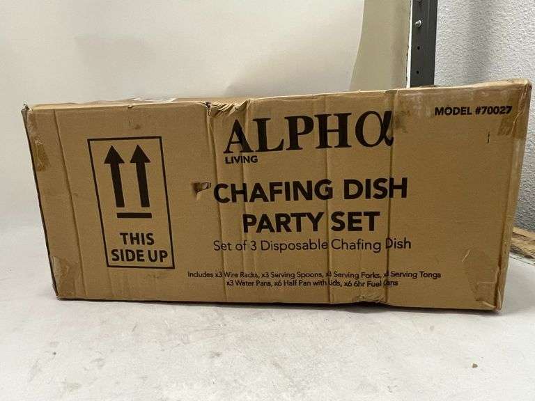 Alpha Living Chafing Dish Party Set , Visually Good Condition - Rio ...