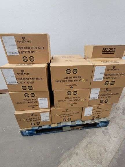 Pallet of 19 Fever-Tree Refreshingly Light Ginger Ale , Like New/Open ...