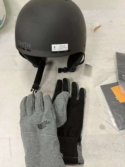Helmet & North Face Gloves , Visually Good Condition - Rio Grande Trade