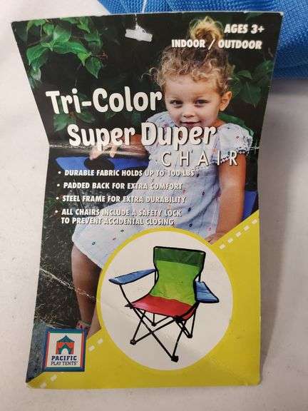 Tri-Color Super Duper Kids Chair , Visually Good Condition - Rio Grande ...