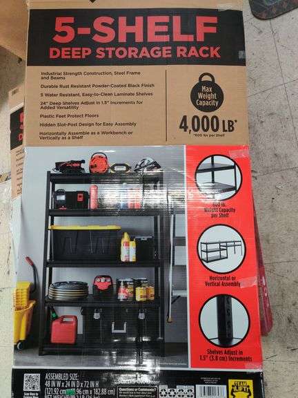 Member's Mark 5-Shelf Deep Storage Rack , Visually Good Condition - Rio ...