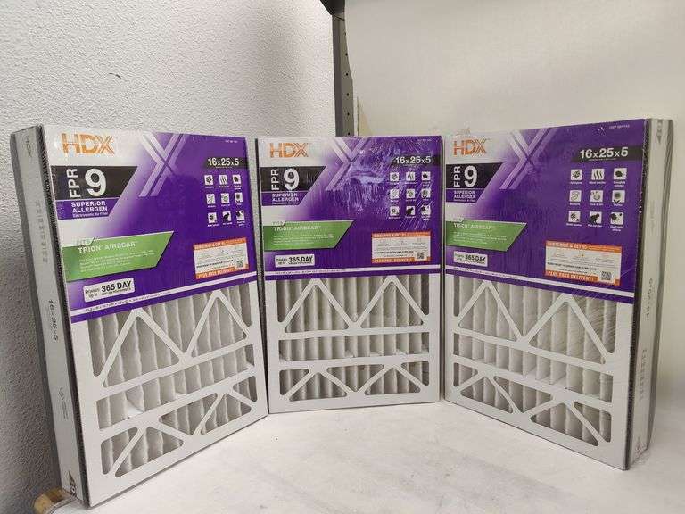 HDX Air Filter Set, 16"x25"x5" , Like New/Open Box - Rio Grande Trade