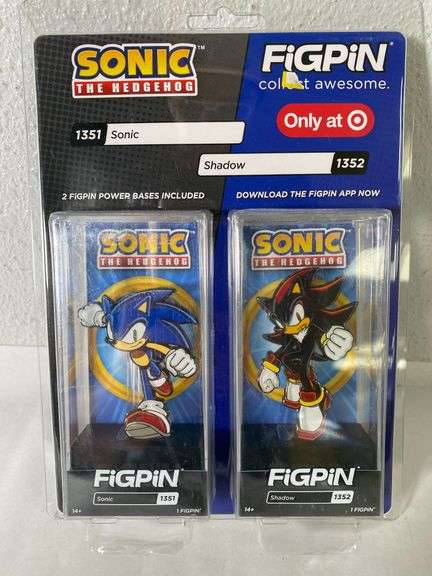 FiGPiN Sega 2 Pack Sonic & Shadow , New/Sealed - Rio Grande Trade
