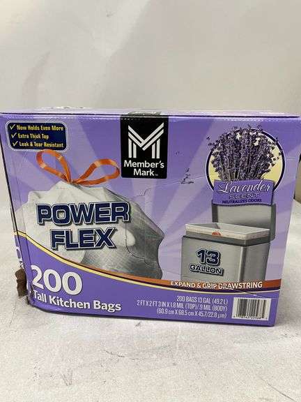 Member's Mark Power Flex Tall Kitchen Bags , Visually Good Condition ...