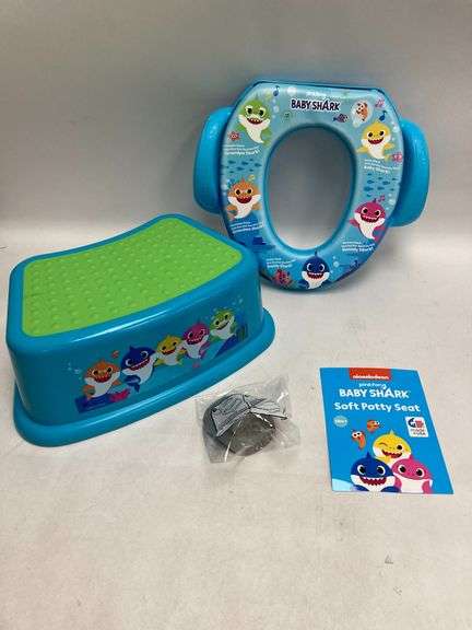 Baby Shark Step Stool & Soft Toilet Seat , Visually Good Condition ...