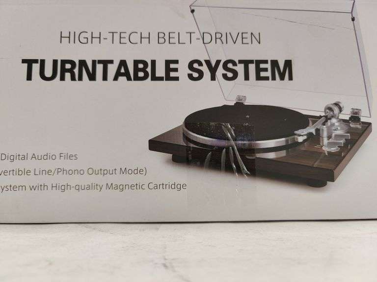 HIGH-TECH BELT-DRIVEN Turntable System , Like New/Open Box - Rio Grande ...