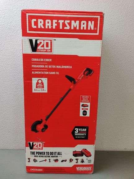 CRAFTSMAN 20V Max Edger , Visually Good Condition - Rio Grande Trade