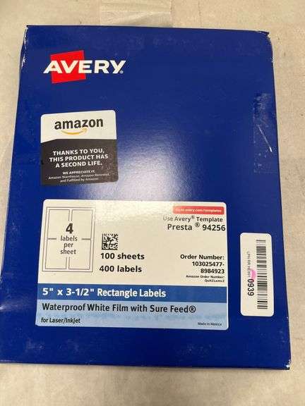 Rectangular Labels , Visually Good Condition - Rio Grande Trade