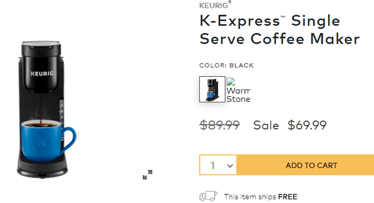 Keurig K-Express Single Serve Coffee Maker , Turns On - Rio Grande Trade