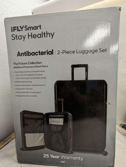 iFly Smart Stay Healthy Antibacterial 2 Piece Luggage Set , Like New ...