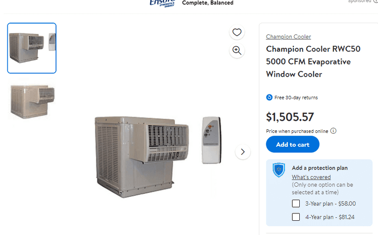 Champion Cooler Rwc50 , Untested/Uninspected - Rio Grande Trade
