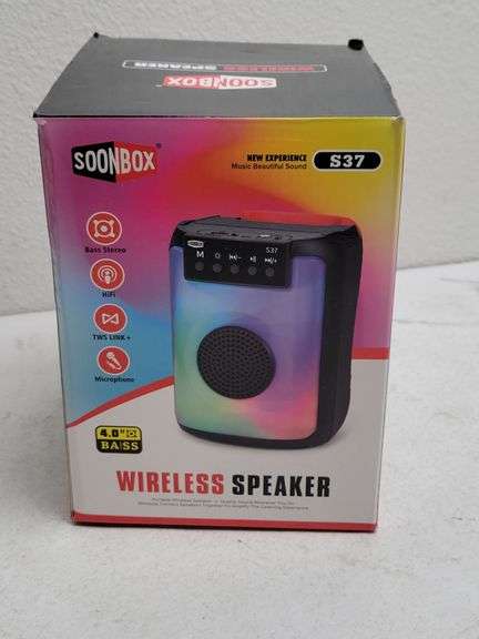 Soonbox Wireless Speaker , Visually Good Condition - Rio Grande Trade