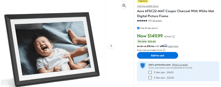 Aura Frames Digital Photo Frame , Like New/Open Box - Rio Grande Trade