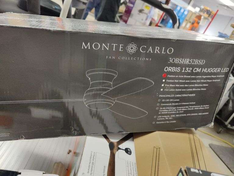 MONTE CARLO LED Ceiling Fan , Like New/Open Box - Rio Grande Trade