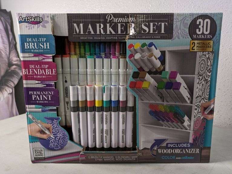 ArtSkills PA-8881 Premium Marker Set with Display , New/Sealed - Rio ...
