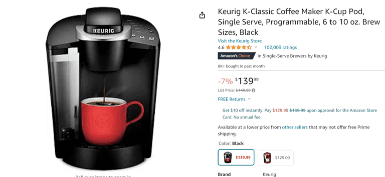 Keurig K-Classic Coffee Maker K-Cup Pod , Visually Good Condition - Rio ...