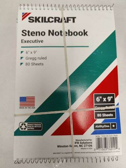 Steno Notebook Set, 6"X9" , Visually Good Condition - Rio Grande Trade