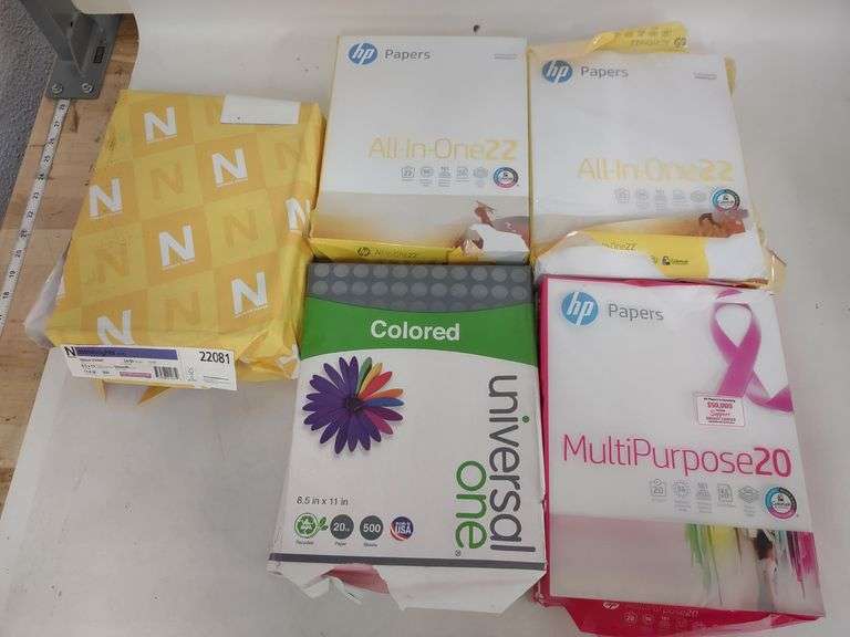 White & Colored Copy Paper Bundle , Visually Good Condition - Rio ...