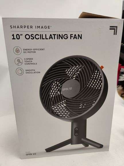 Sharper Image Oscillating Fan, 10" , Like New/Open Box - Rio Grande Trade