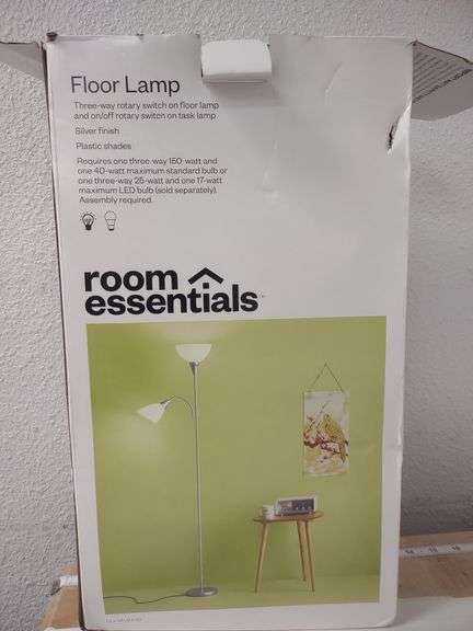 Room Essentials Floor Lamp , Turns On - Rio Grande Trade