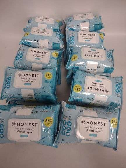Honest Alcohol Wipes Set , New/Sealed - Rio Grande Trade