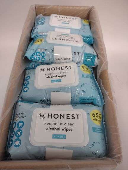 Honest Alcohol Wipes 8 Pc Set , New/Sealed - Rio Grande Trade