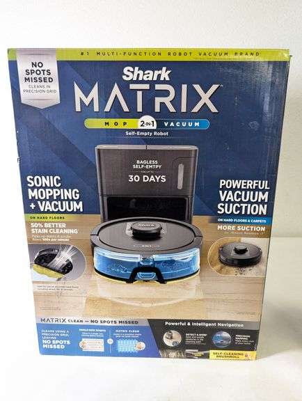 Shark Matrix 2-in-1 Robot Vacuum & Mop, UR2450WS , Visually Used - Rio ...