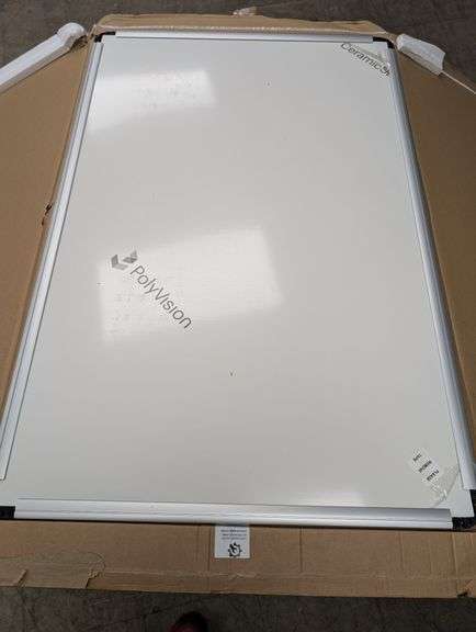 Universal Porcelain Magnetic Dry Erase Board, 24 x 36" , Like New/Open ...
