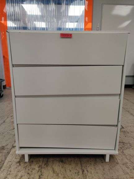 Room Essentials Modern 4 Drawer Dresser, Jammed Drawers , Visually Good ...