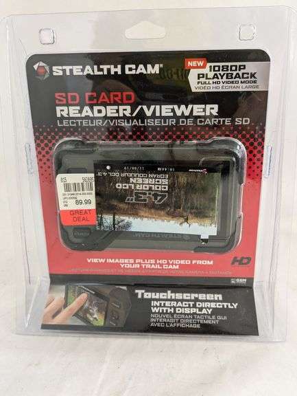 Stealth Cam SD Card Reader-Viewer w 4.3" LCD Touch Screen & Detection ...