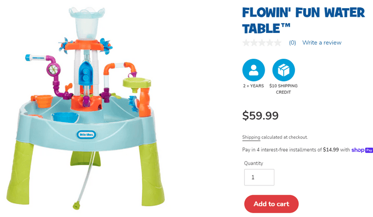Little Tikes Flowin' Fun Water Table , Like New/Open Box - Rio Grande Trade