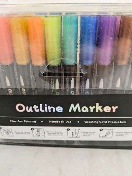 Banral Outline Markers 36 Pcs , Like New/Open Box - Rio Grande Trade