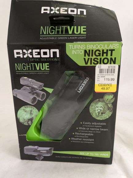 Axeon NightVue Green Binocular Laser , Untested/Uninspected - Rio ...