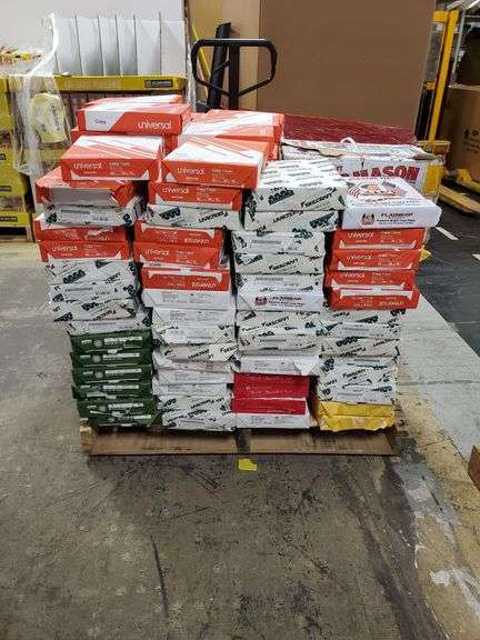 Pallet of Various Office Supply Copy Paper , Like New/Open Box - Rio ...