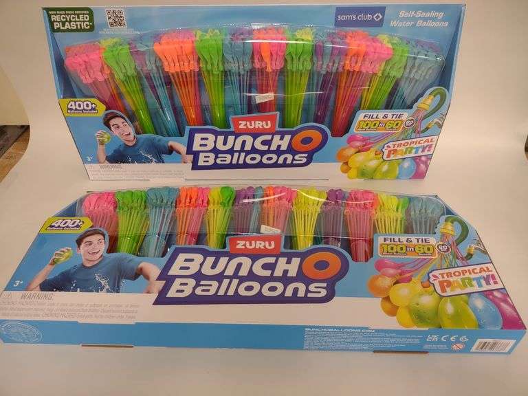 Zuru Bunch O Balloons 400+ Rapid-Fill Self-Tying Recyclable Water ...