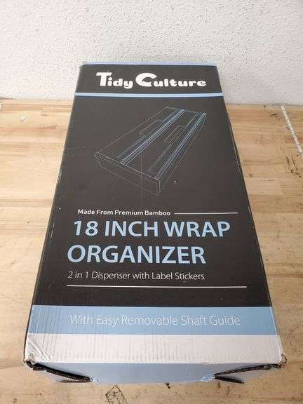 Tidy Culture 18 " Wrap Organizer , Open Box - Rio Grande Trade