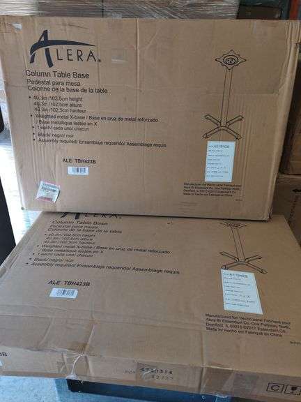 ALERA Column Table Base Set , Like New - Rio Grande Trade