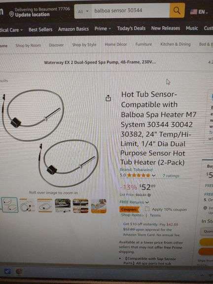 Hot Tub Sensor , Open Box - Rio Grande Trade