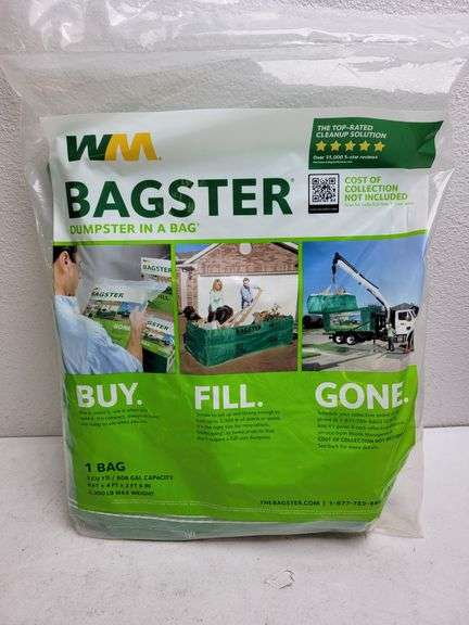 Waste Management Bagster Dumpster in a Bag , Like New - Rio Grande Trade