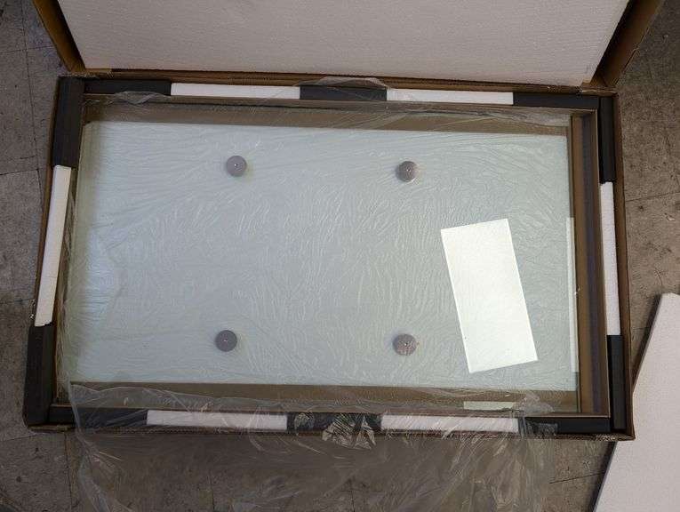 Leonardo Glass Tabletop 27" x 47", Like New - Rio Grande Trade