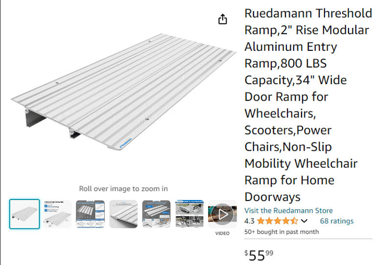 Ruedamann Modular Aluminum Entry Ramp , Like New - Rio Grande Trade
