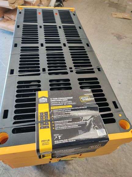 Project Source Commander Plastic Heavy Duty 5-Tier Utility Shelving ...