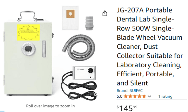 Buifac Dental Lab Vacuum Cleaner, Open Box - Rio Grande Trade