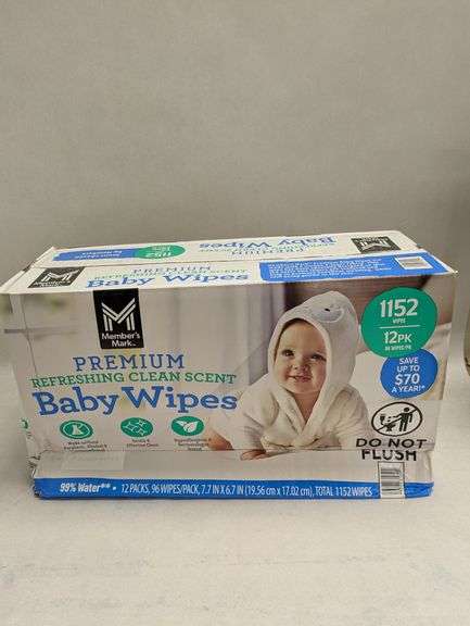 Member's Mark Premium Refreshing Clean Scent Baby Wipes, 1152 Wipes ...