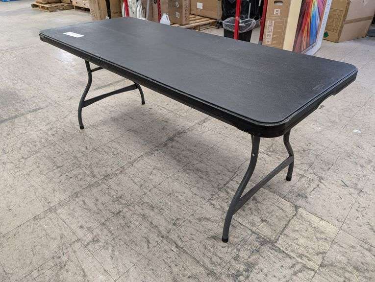 Lifetime 6' Commercial Grade Stacking Folding Table, Open Box - Rio ...