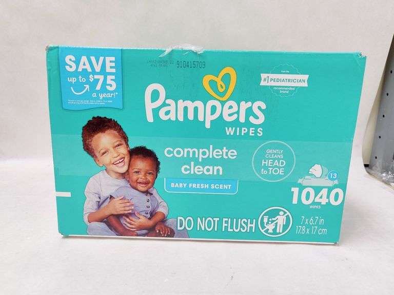 Pampers Wipes Box 13 Pk, Like New - Rio Grande Trade