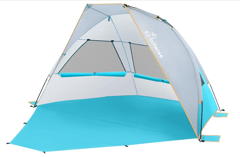 WolfWise 3-4 Person Easy-Up Beach Tent, Like New - Rio Grande Trade